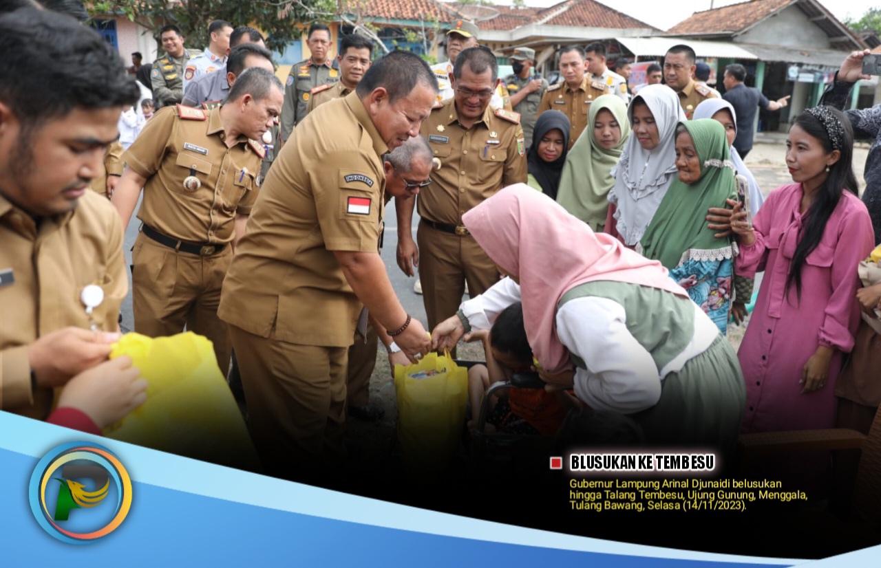 Belusukan ke Talang Tembesu, Arinal Bagi-Bagi Sembako - PembaruanID